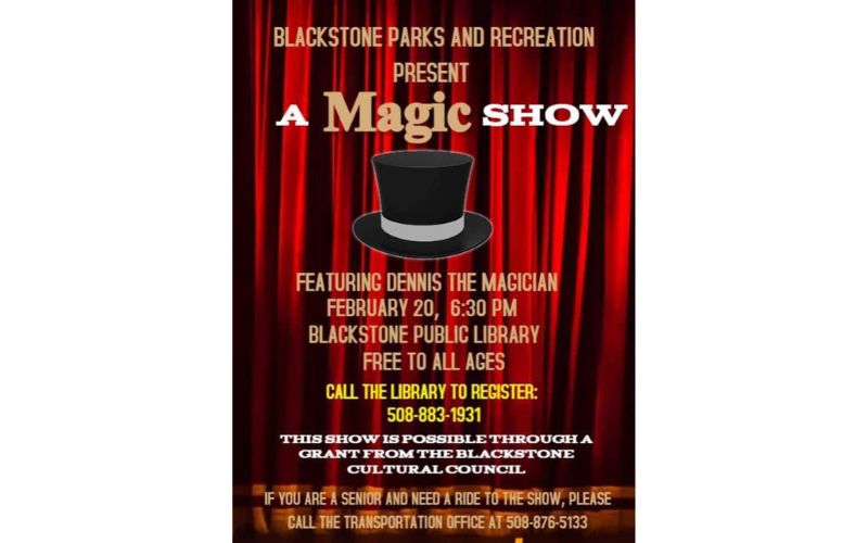 Blackstone Parks & Rec Magic Show – MyFMToday.com